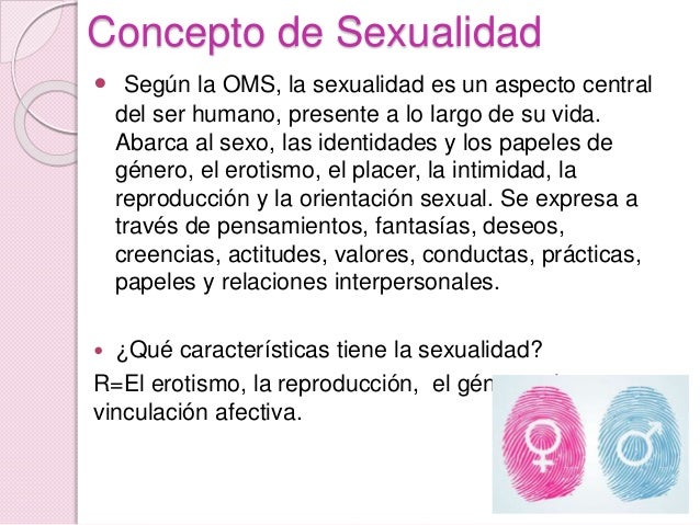 Componentes De La Sexualidad En Las Relaciones Humanas