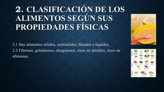 Componentes de los alimentos | PPTX
