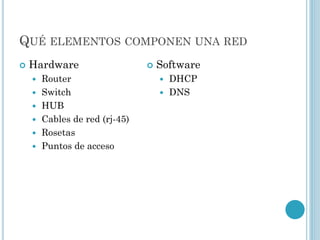 Componentes de una red | PDF