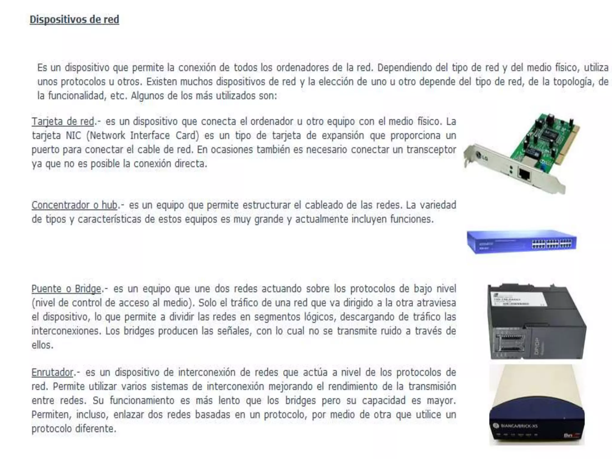 Componentes de una red | PPT