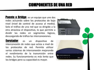 Componentes de una red | PPTX