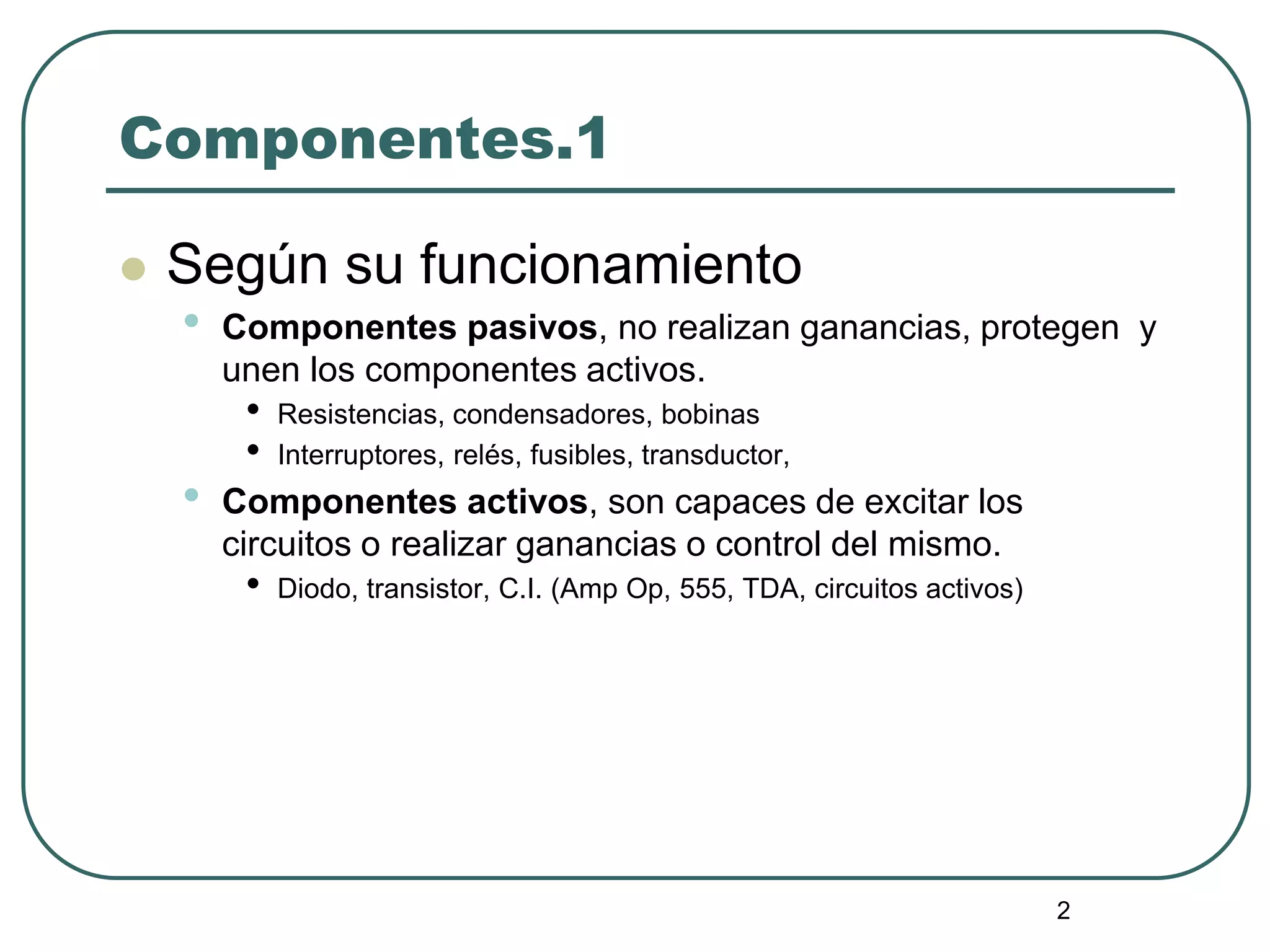 Componentes electronicos | PPT
