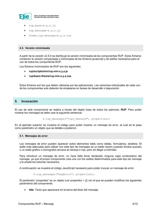 UDA-Componentes RUP. Mensajes | PDF