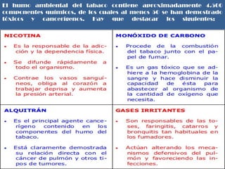 Componentes y efectos tabaco | PPT