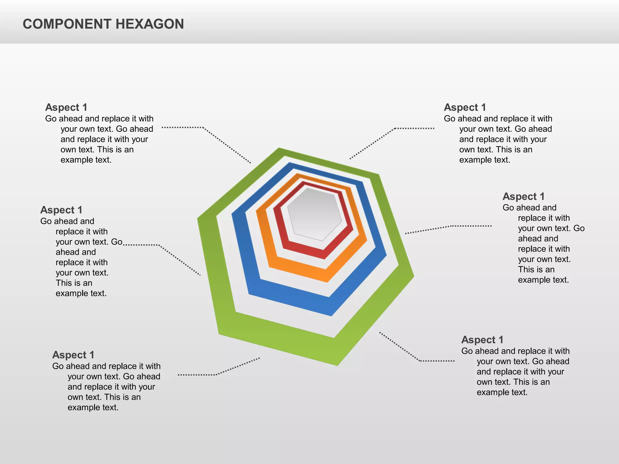 Component Hexagon Diagram | PPT