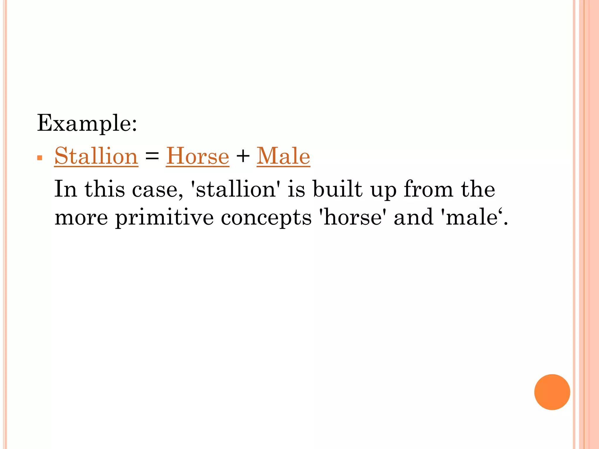 Componential analysis and semantic decomposition | PPTX