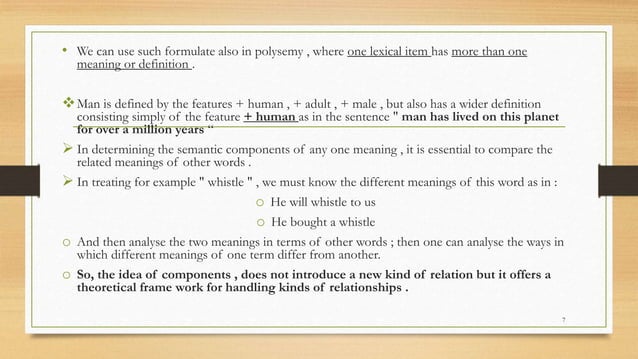 Componential Analysis of Meaning.pptx | Science
