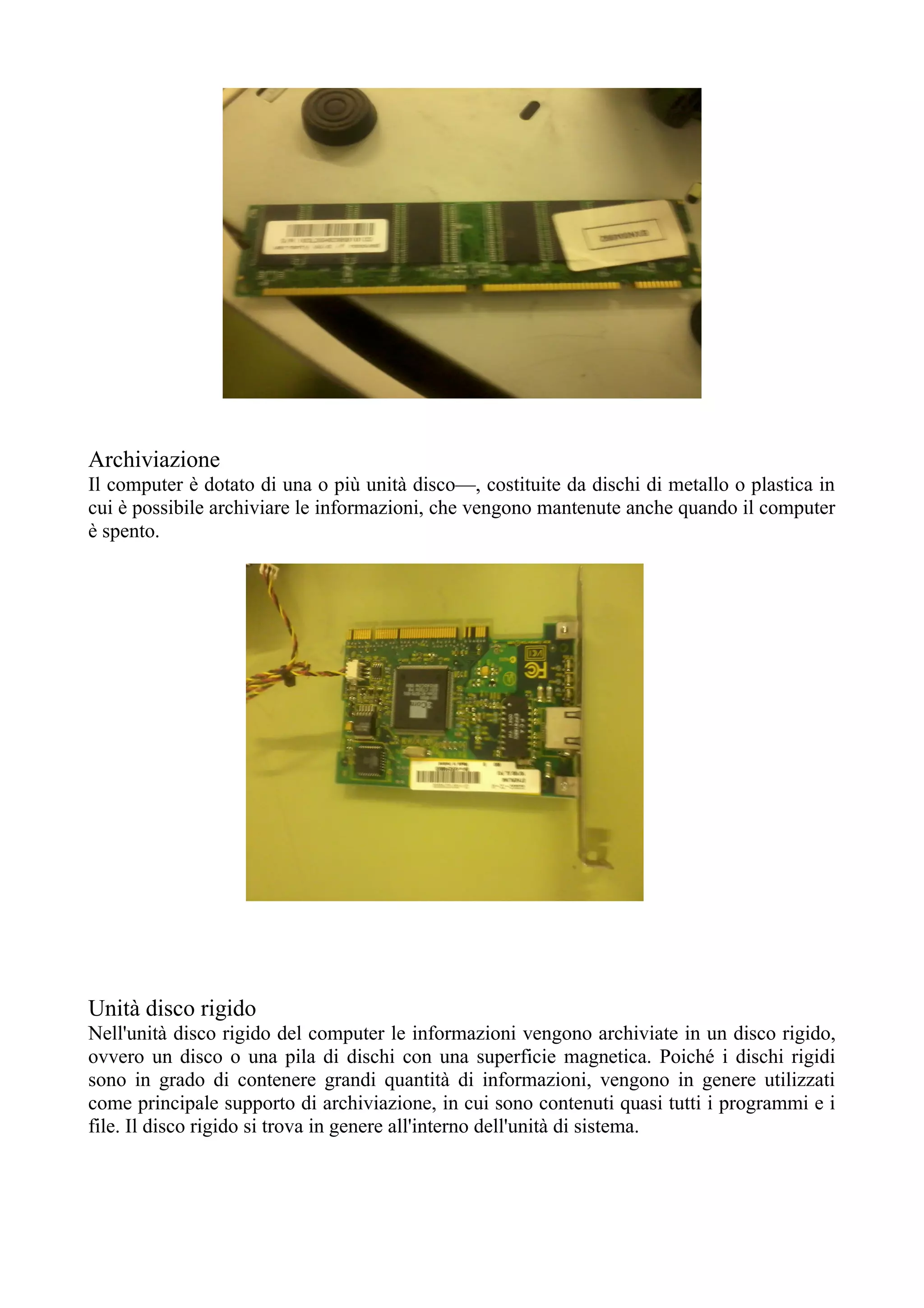 Componenti del pc | PDF