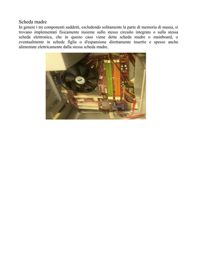 Componenti del pc | PDF
