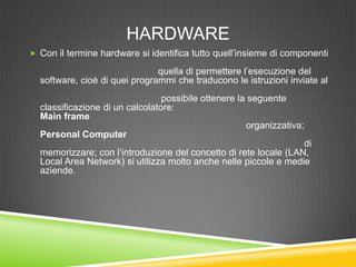 Componenti hardware | PPTX
