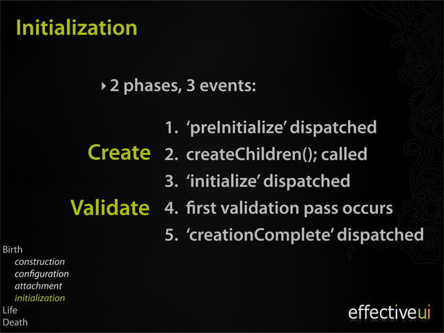 Adobe Flex 3 Component Life Cycle | PPT