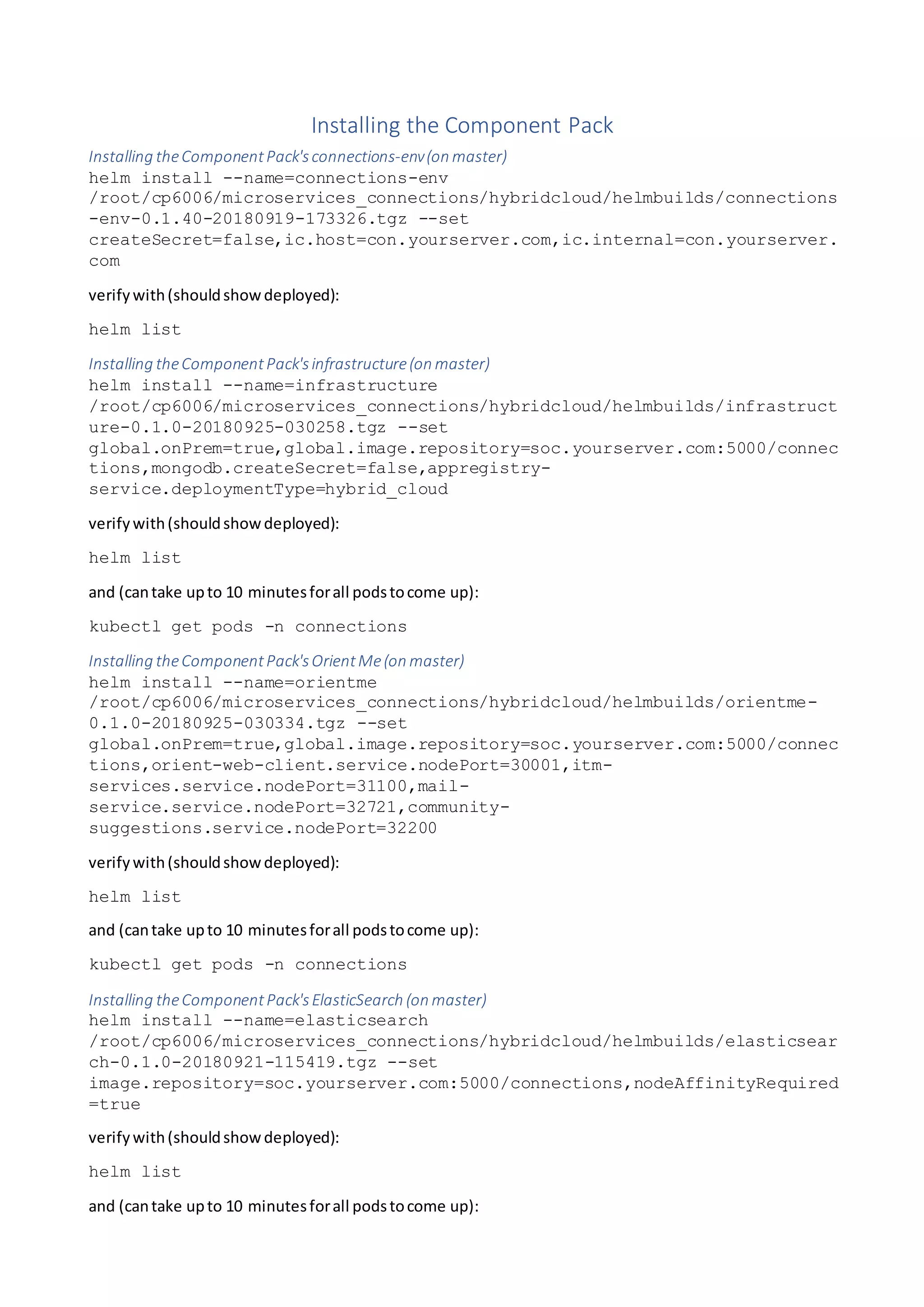 Component pack 6006 install guide | DOCX | Cloud Computing | Internet