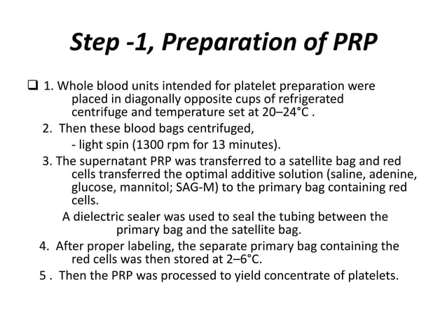 Component Preparation methods & techniques. | PPTX