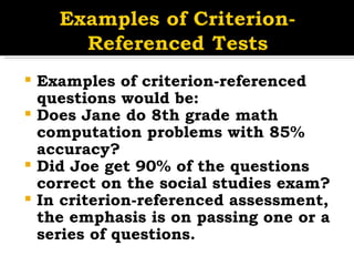 Components & Types of Assessment methods | PPT