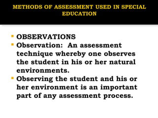 Components & Types of Assessment methods | PPT