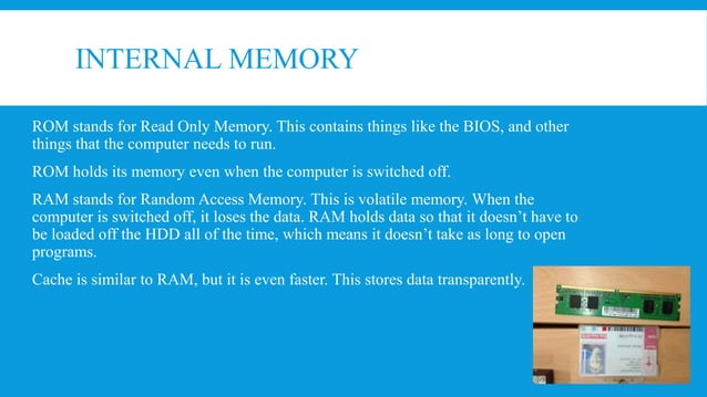 Internal System Unit Components | PPT