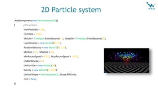 WaveEngine 2D components | PPT
