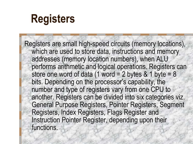 Components Of Computer unit-2 | PPT | Data Storage and Warehousing | Computing