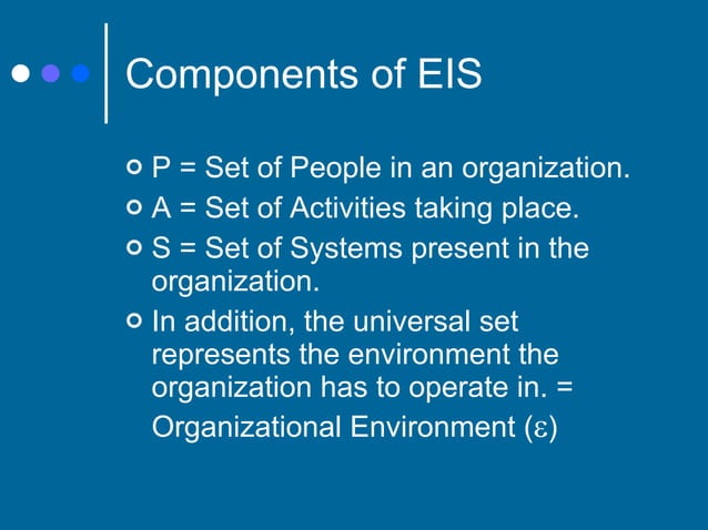 Components Of Executive Information System | PPT | Technology & Computing