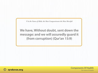 Components Of Hadith | PPT