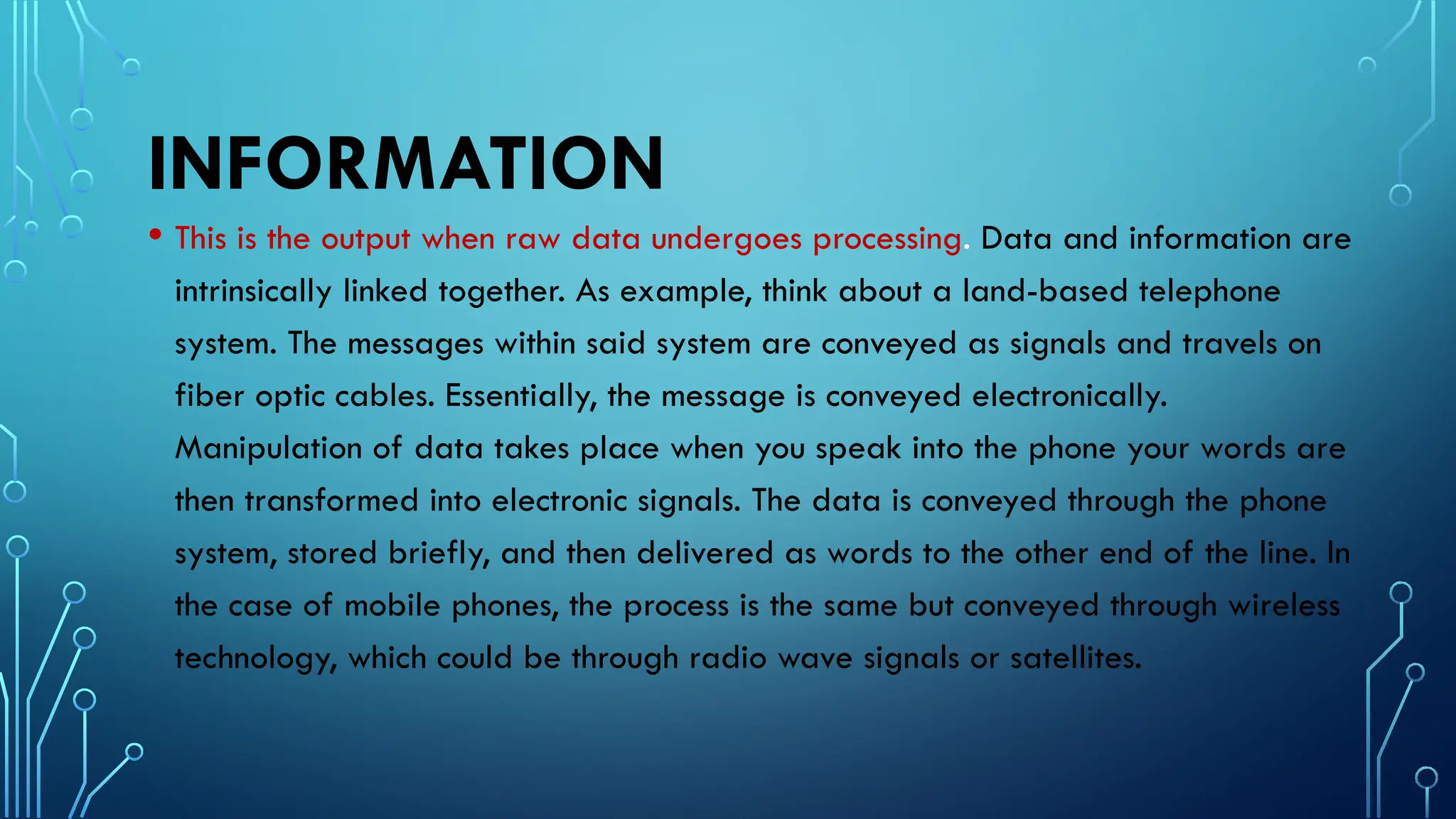 COMPONENTS OF ICT - DIGITAL TECHNOLOGY ICT | PPTX