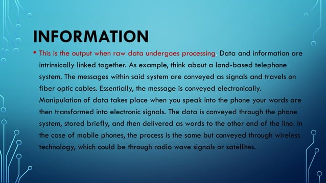 COMPONENTS OF ICT - DIGITAL TECHNOLOGY ICT | PPTX