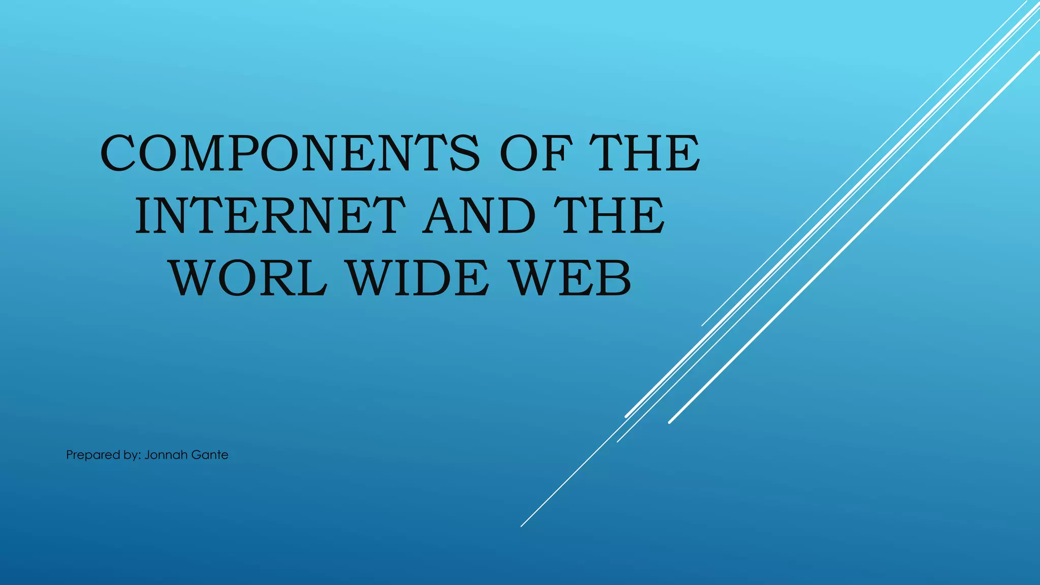 Components of-the-internet-and-the-worl-wide (1) | PDF | Internet ...