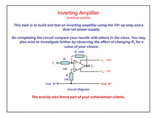 Components operational amplifiers | PPT