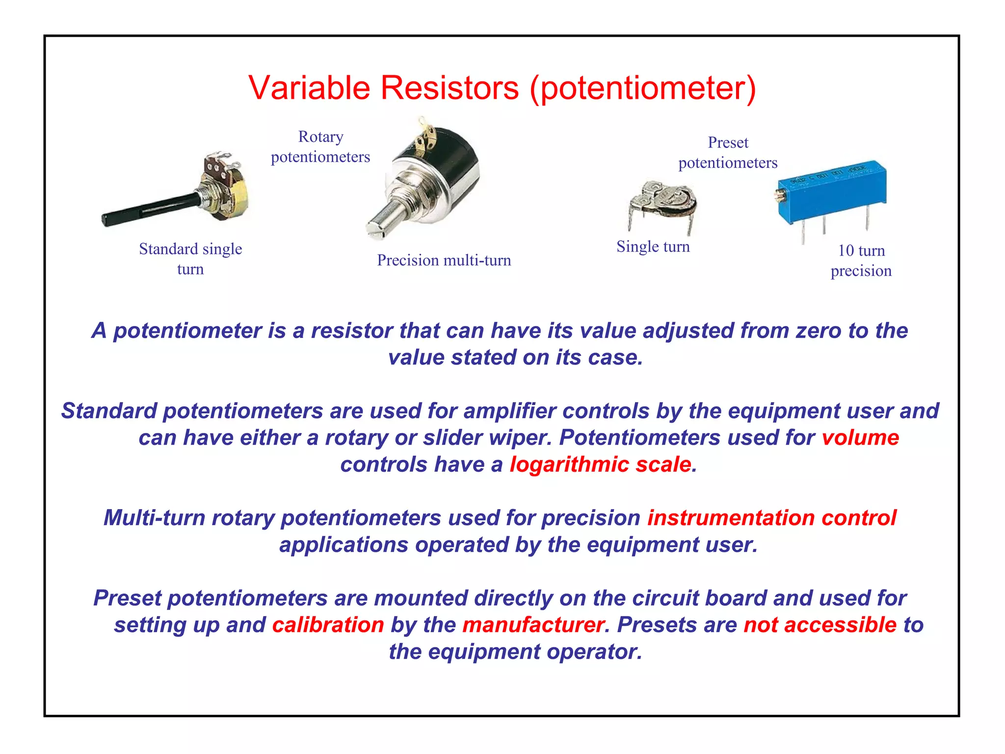 Components resistors | PPT
