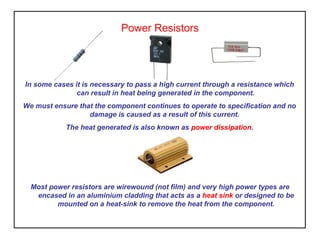 Components resistors | PPT | Physics | Science