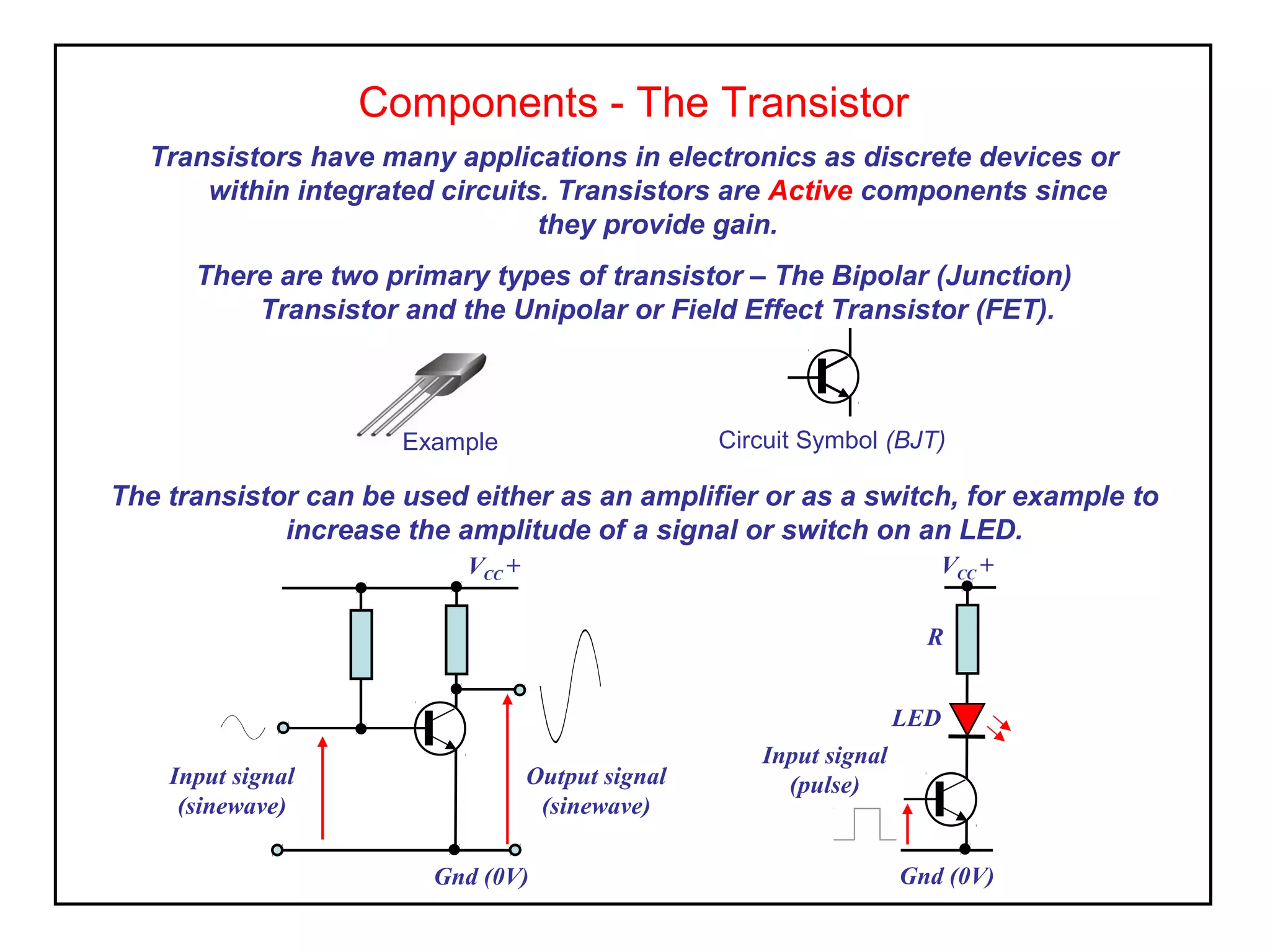 Components transistors | PPT