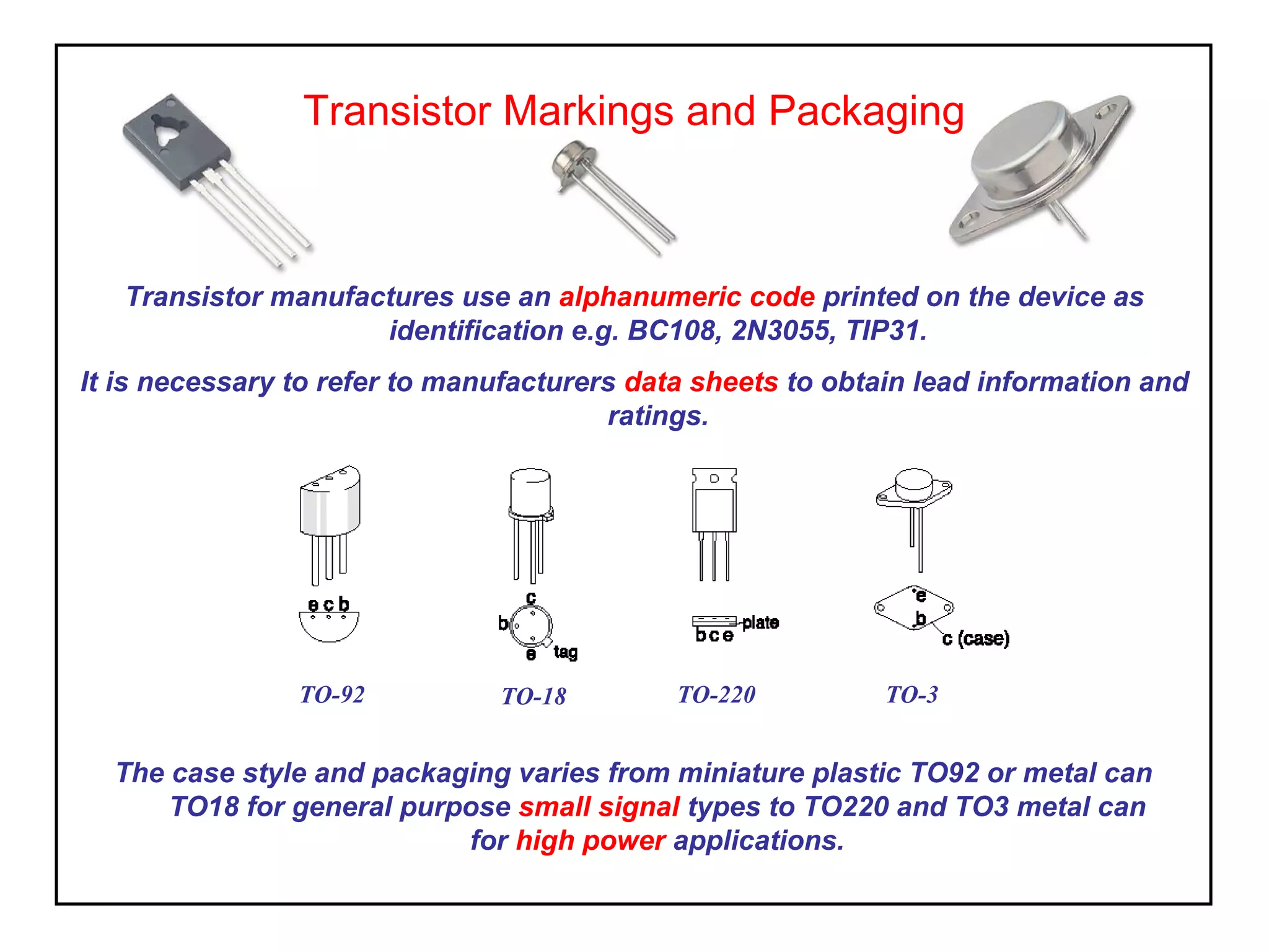 Components transistors | PPT