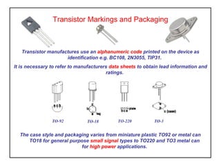 Components transistors | PPT
