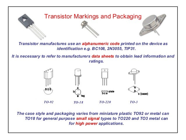 Components transistors