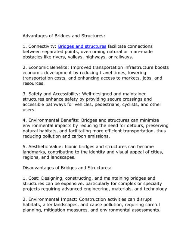Components, Advantages, Disadvantages of Bridges & Structures.pdf