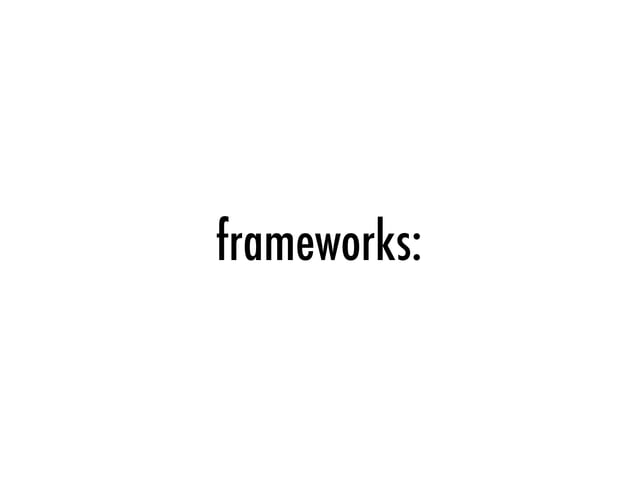 Components vs Frameworks | PPT