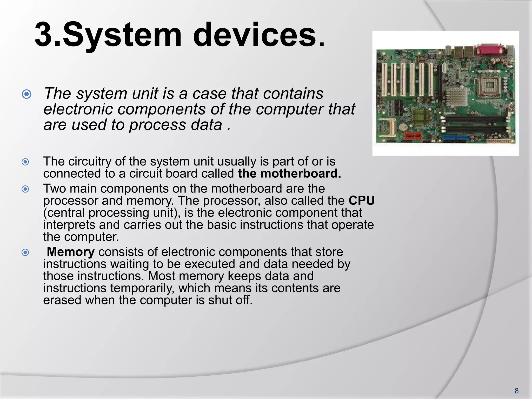 Components and categories of computer | PPTX