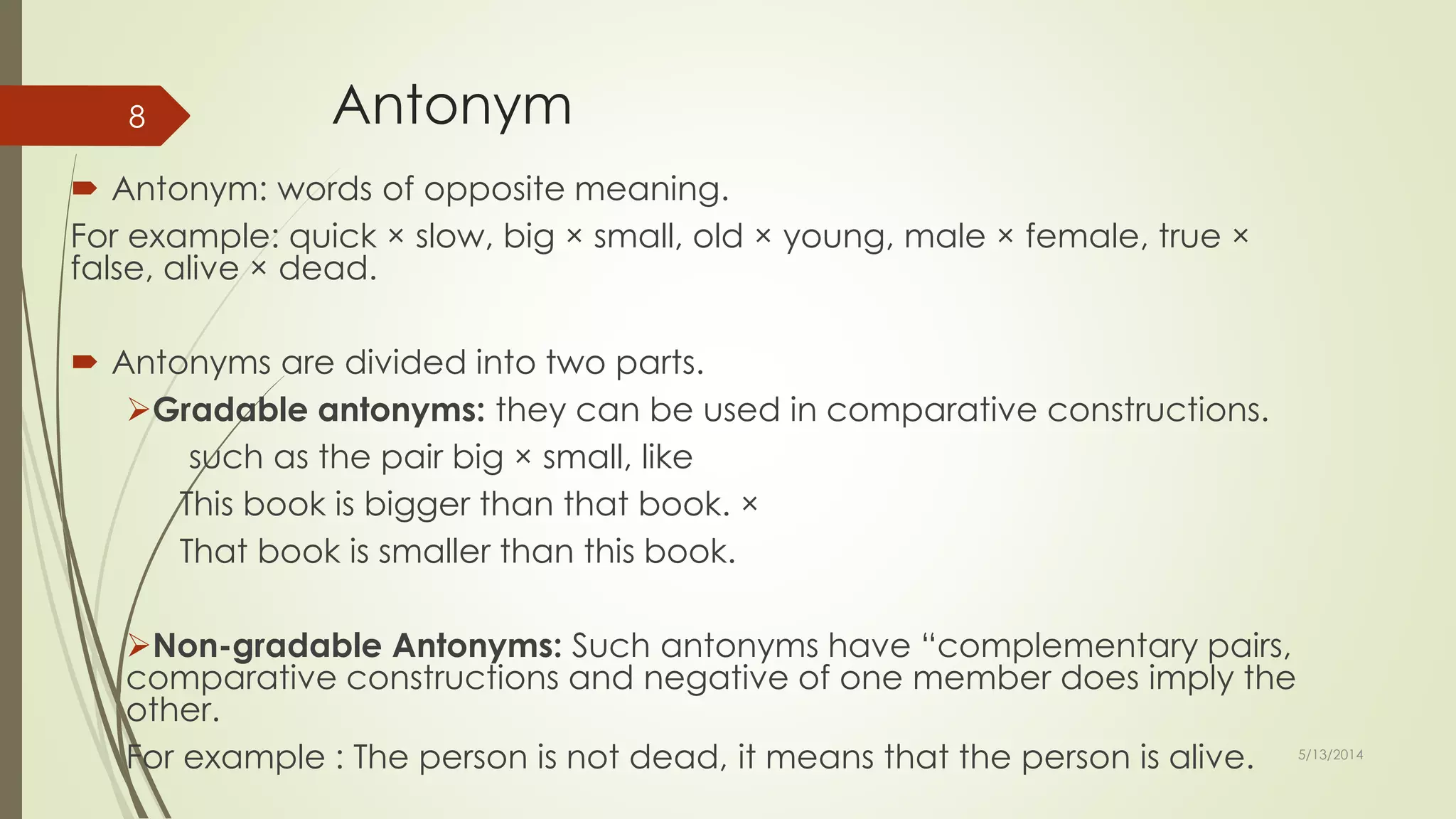 Components and contrasts of meaning | PPTX