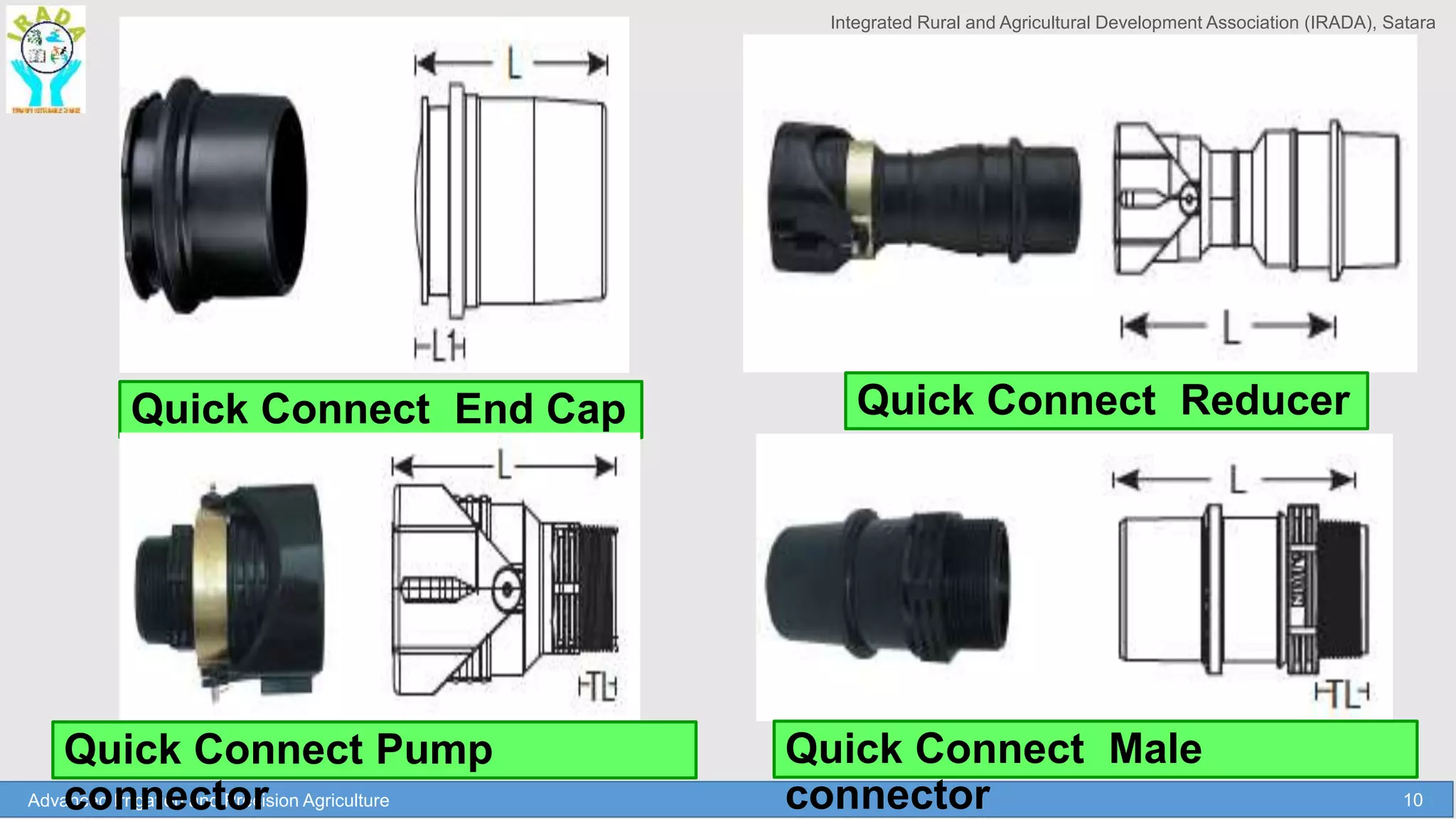 Components and fittings of sprinkler irrigation system | PPTX