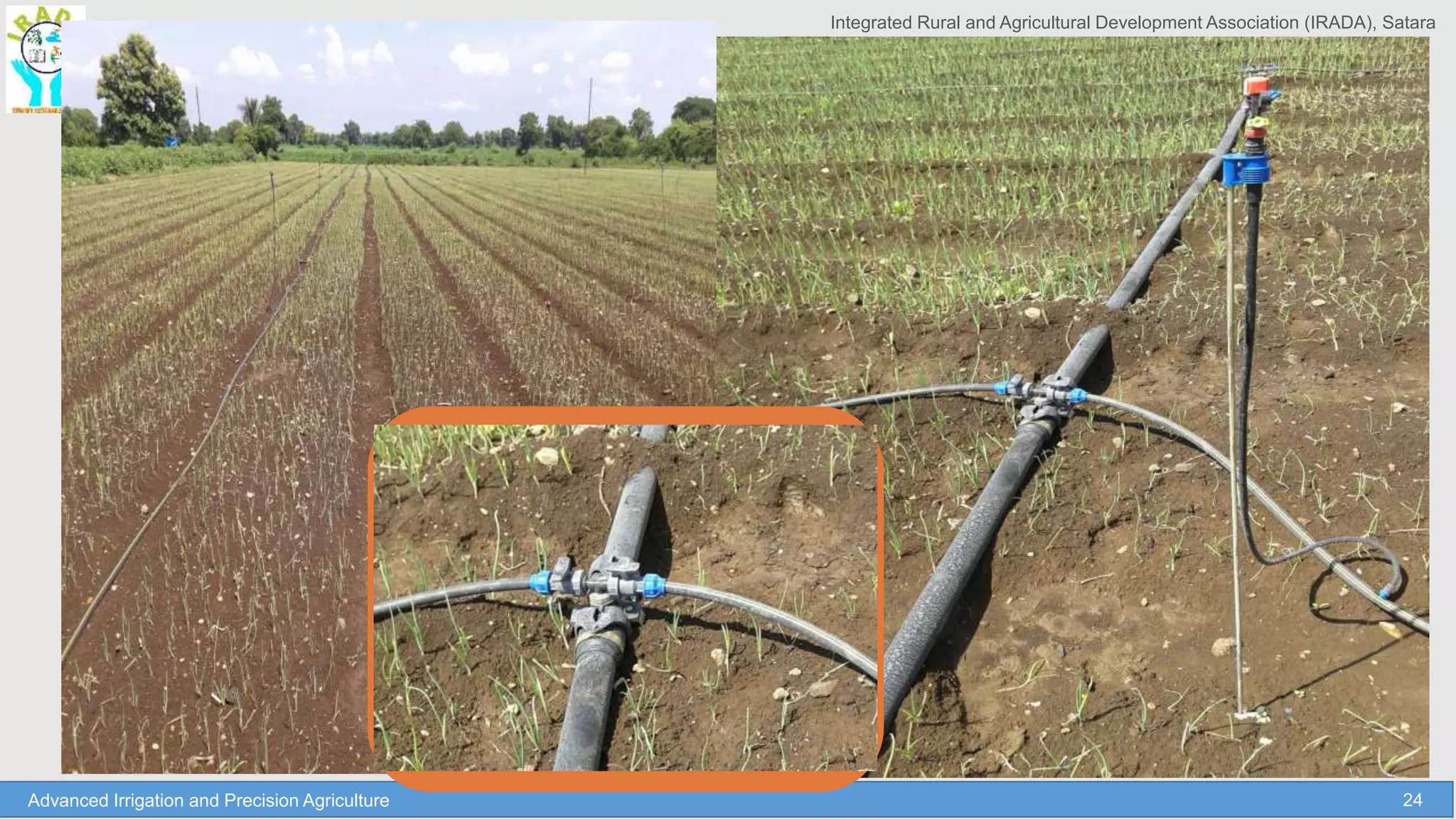 Components and fittings of sprinkler irrigation system | PPTX