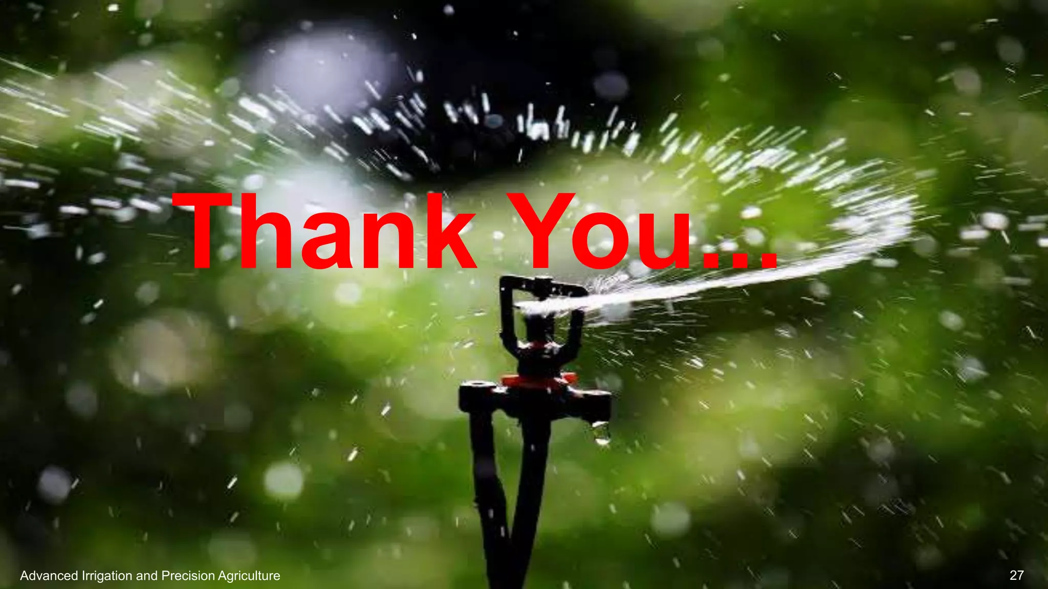 Components and fittings of sprinkler irrigation system | PPTX