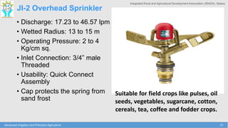 Components and fittings of sprinkler irrigation system | PPTX