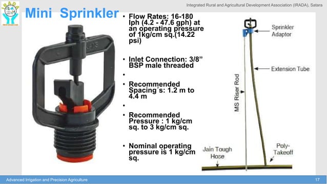 Components and fittings of sprinkler irrigation system | PPTX ...