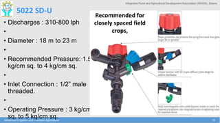 Components and fittings of sprinkler irrigation system | PPTX