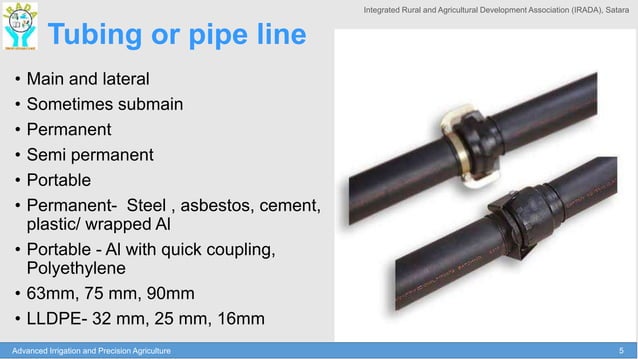 Components and fittings of sprinkler irrigation system | PPTX ...