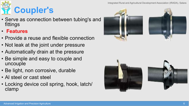 Components and fittings of sprinkler irrigation system | PPTX ...