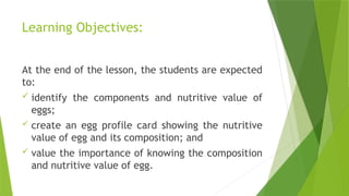 Components and Nutritive Value of eggs.pptx