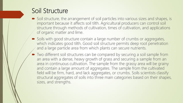 Components and properties of soil | PPTX | Gardening | Home & Garden
