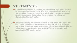Components and properties of soil | PPTX