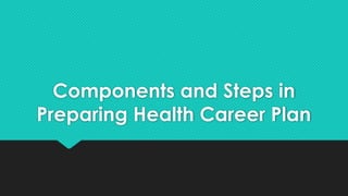 Components and Steps in Preparing Health Career Plan.pptx